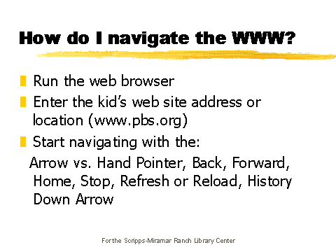 How do I navigate the WWW?